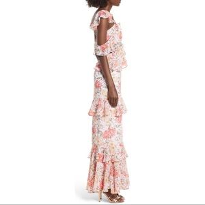 Wayf | Dresses | Wayf Milan Cut Out Ruffle Maxi Dress | Poshmark